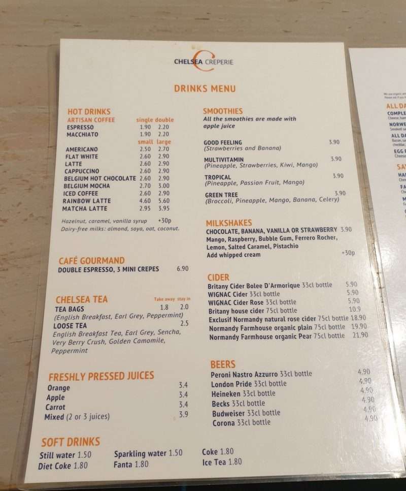 Chelsea Creperie | South Kensington | Adil Musa Official Blog