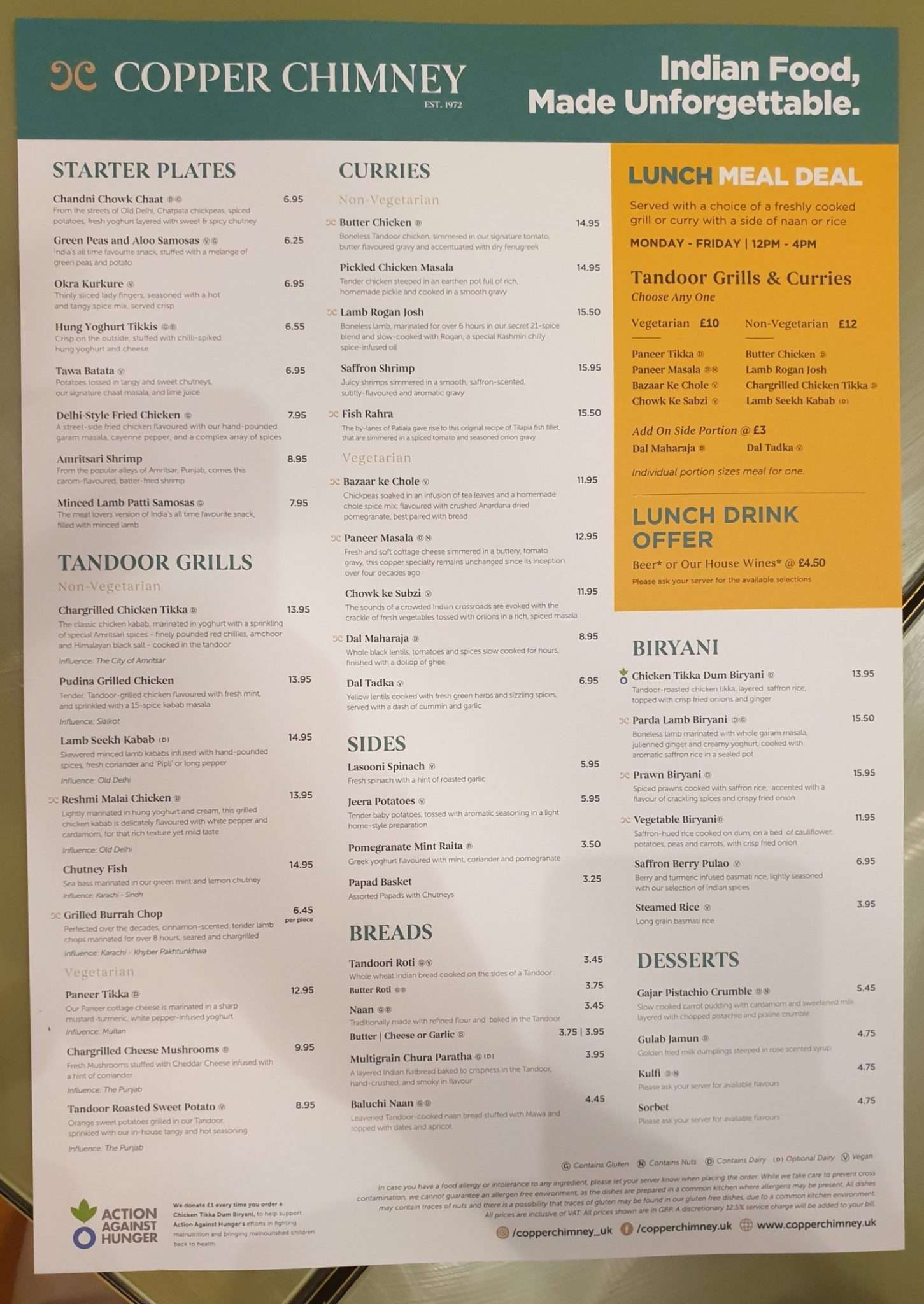 Copper Chimney | Indian Restaurant Review